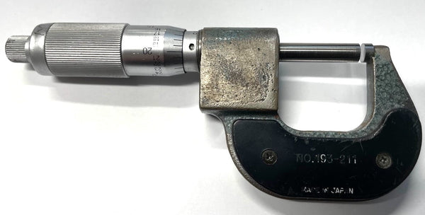 Mitutoyo 193-211 Rolling Digital Outside Micrometer, 0-1 Mitutoyo 193-211 Rolling Digital Outside Micrometer, 0-1