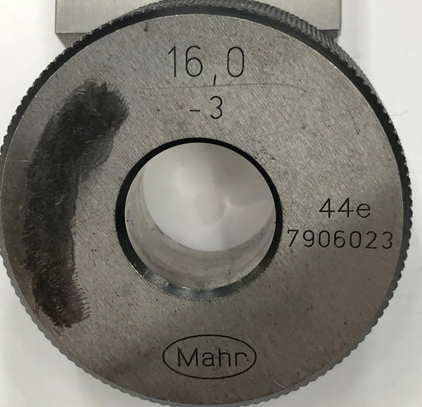 Mahr 16mm Master Setting Ring (.062993") Size – Ideal Precision ...