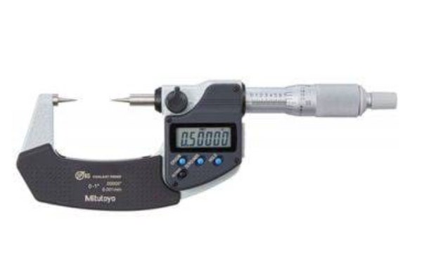 Mitutoyo 342-351-32 Digimatic Point Micrometer, 0-1"/0-25mm Range, .00 ...