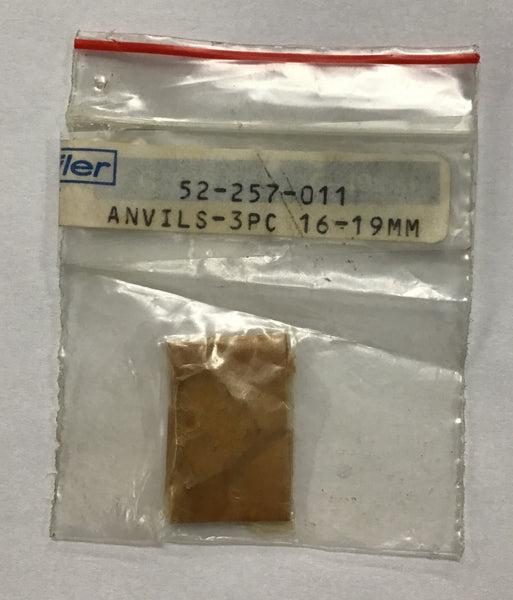 Fowler 52-257-011 Replacement 3 Piece Anvil Set, 16-19mm *NEW - OVERST ...