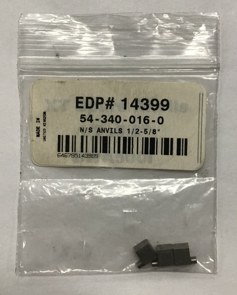Fowler 54-340-016-0 N/S Anvils 3 Piece Set, 1/2-5/8 Inch *NEW - OVERST ...