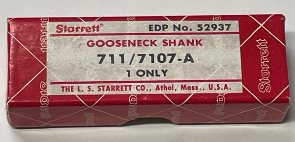 Starrett 711 / 7107-A Gooseneck Shank Attachment for 711 Last Word Dia ...