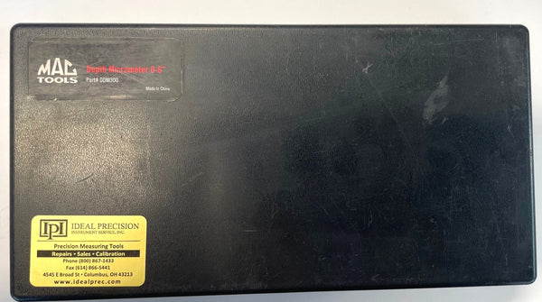 Mac Tools DDM300 Depth Micrometer, 0-6" Range, .001" Graduation *USED ...