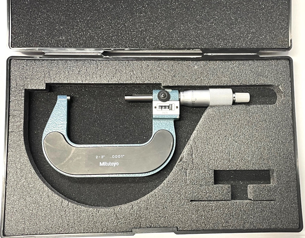 Mitutoyo 193-213 Rolling Digital Outside Micrometer, 2-3 Mitutoyo 193-213 Rolling Digital Outside Micrometer, 2-3