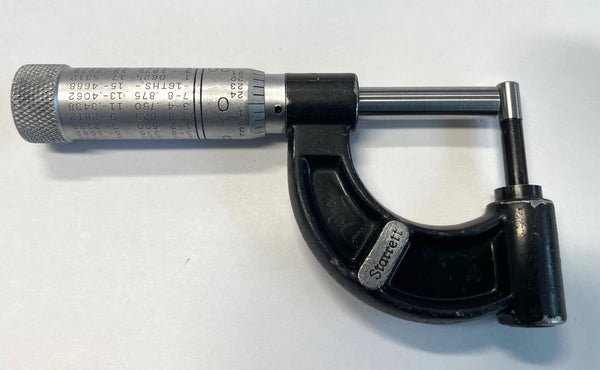 Starrett 569AP Tube Micrometer, 0-1" Range, .001" Graduation *USED/REC ...