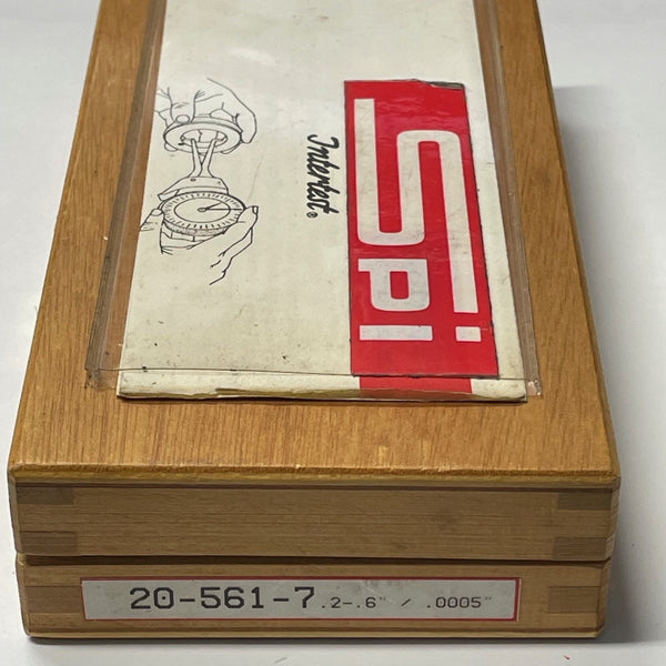 SPI 20-561-7 Intertest Dial Caliper Gage. .2-.6" Range, .0005" Graduat ...