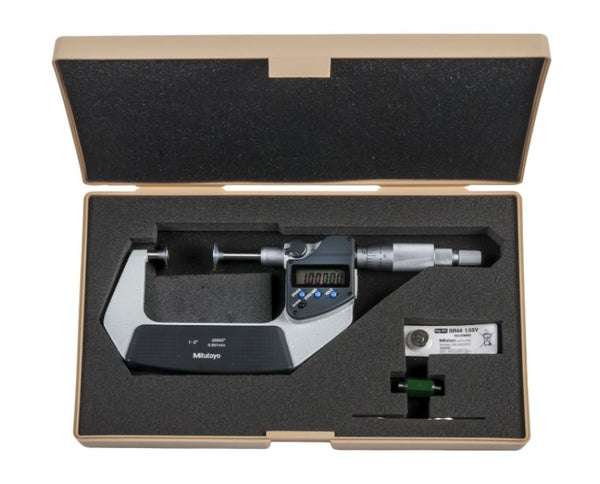 Mitutoyo 369-351-30 Non-Rotating Spindle Digimatic Disk Micrometer, 1 ...