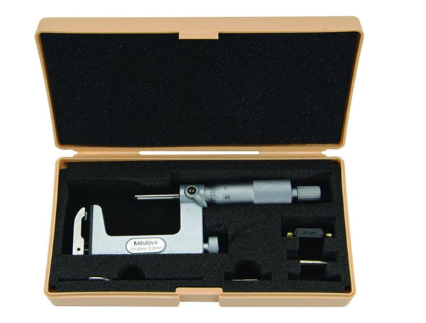 Mitutoyo 117-102 Uni-Mike Micrometer, 25-50mm Range, 0.01mm Graduation ...