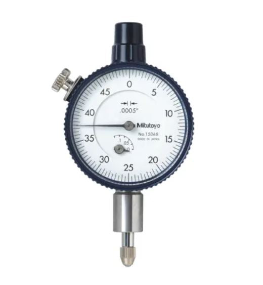 Mitutoyo 1506A Series 1 Compact Dial Indicator, 0-.125" Range, .0005 ...