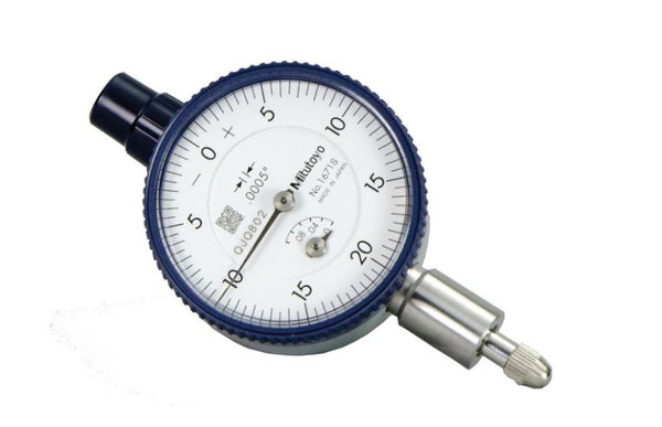 Mitutoyo 1671A Series 1 Compact Dial Indicator, 0-.100" Range, .0005 ...