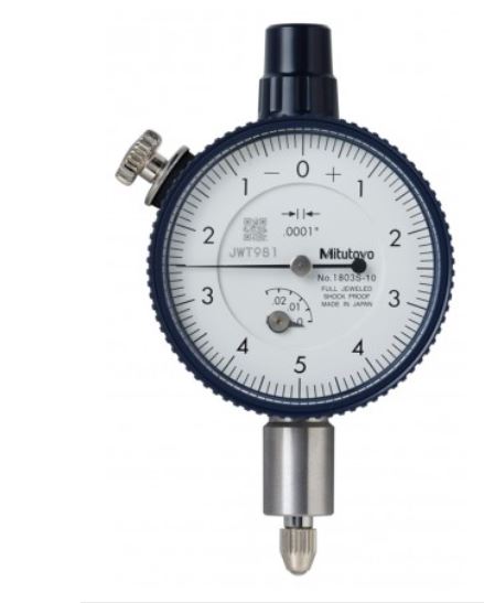 Mitutoyo 1803AB-10 Series 1 Compact Dial Indicator, 0-.025" Range, .00 ...