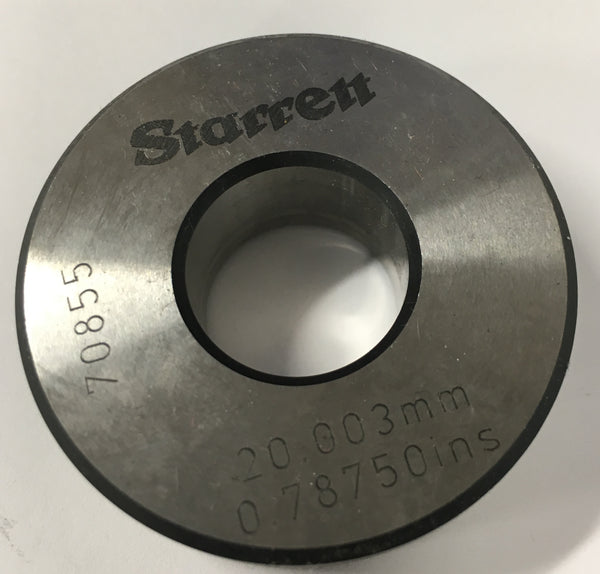 Starrett 20.003mm / .78750” Setting Ring *USED* – Ideal Precision ...