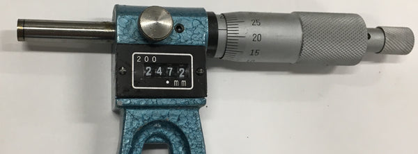 Fowler Rolling Digital Micrometer, 225-250mm, 0.01mm Graduation *USED ...