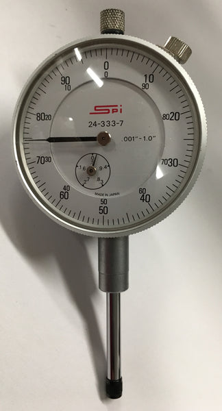 Swiss Precision Instrument 24-333-7 Dial Indicator, 0-1" Range, .001 ...