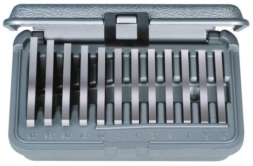 Brown & Sharpe 599-921-18 Ultra Precision 12pc Angle Block Set, 1/4°-3 ...